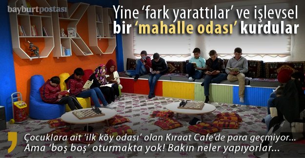 Çocuklara ait 'ilk köy odası' kapılarını açtı - Bayburt Postası